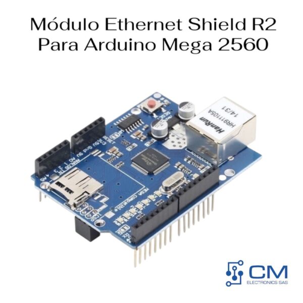 Módulo Ethernet Shield R2 Para Arduino Mega 2560 - cmelectronics.com.co