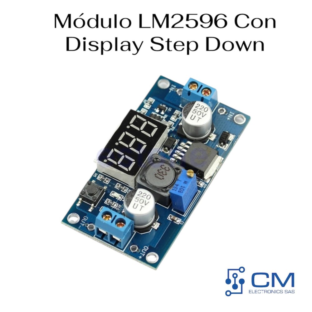 Módulo LM2596 Con Display Stem Down - cmelectronics.com.co