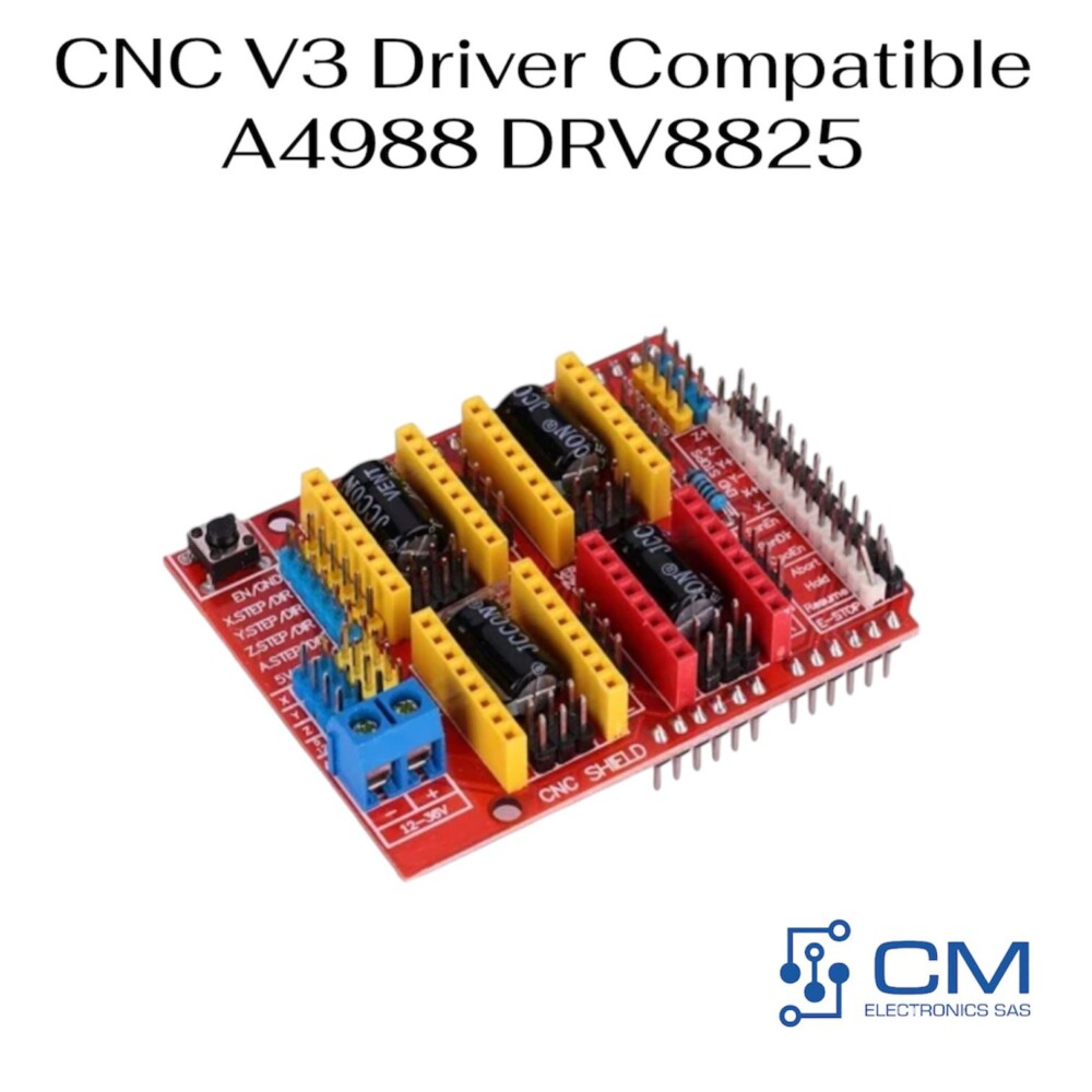 CNC V3 Driver Compatible A4988 DRV8825 - cmelectronics.com.co